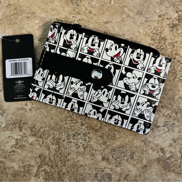 Disney | Bags | Disney Mickey Mouse Expressions Credit Card Id Holder ...